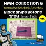 "Black Ships Before Troy" Excerpt Activities - www.teach2write.com