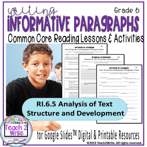 Informational Text Structures - www.teach2write.com